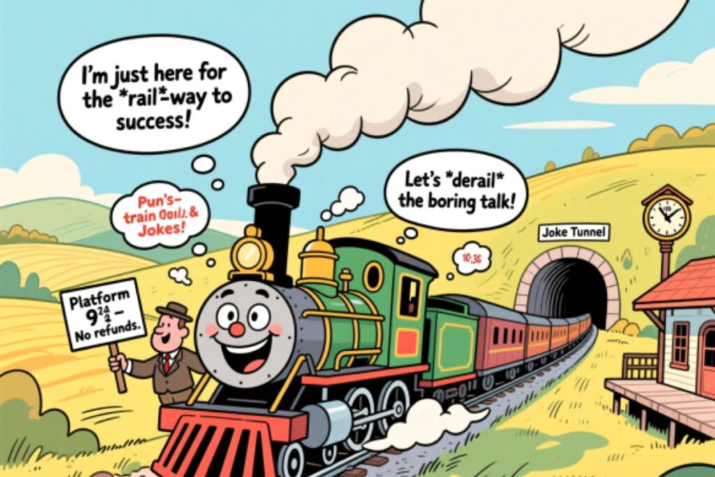 300+ Funny Train Puns & Jokes One Liner (2025) | Best Train Humor ...